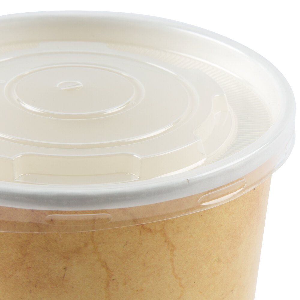 Choice 32 oz. Medley Double Poly-Coated Paper Soup / Hot Food Cup with ...