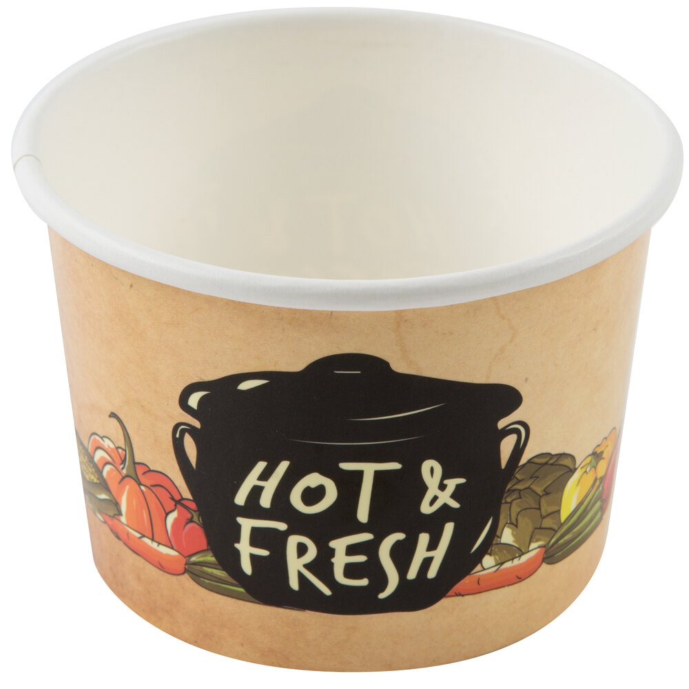 Choice 12 Oz Medley Double Poly Coated Paper Soup Hot Food Cup 50 Pack choice-12-oz-medley-double-poly-coated-paper-soup-hot-food-cup-50-pack