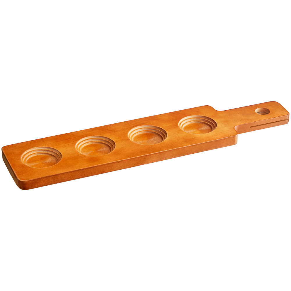Acopa Walnut Dual-Sided Flight Paddle - 12/Case