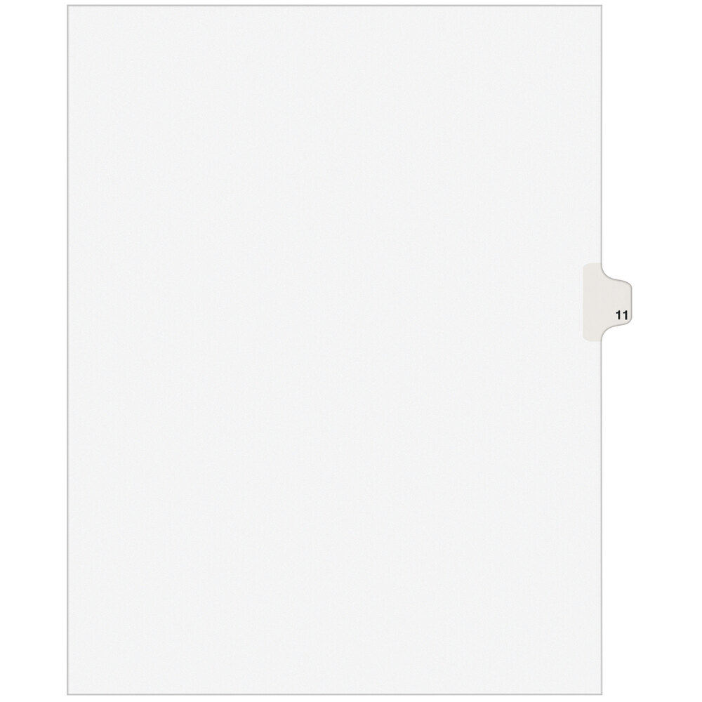 Avery® 11921 Individual Legal Exhibit #11 Side Tab Divider - 25/Pack