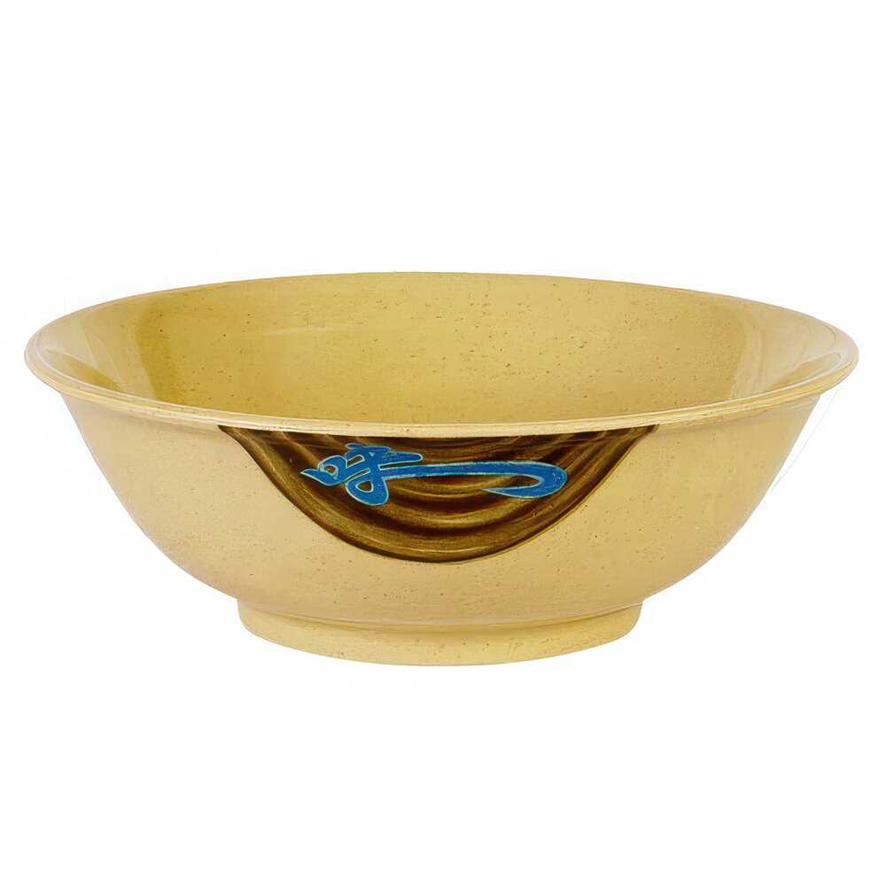Thunder Group 5060J Wei 22 oz. Round Melamine Rimless Bowl - 12/Case