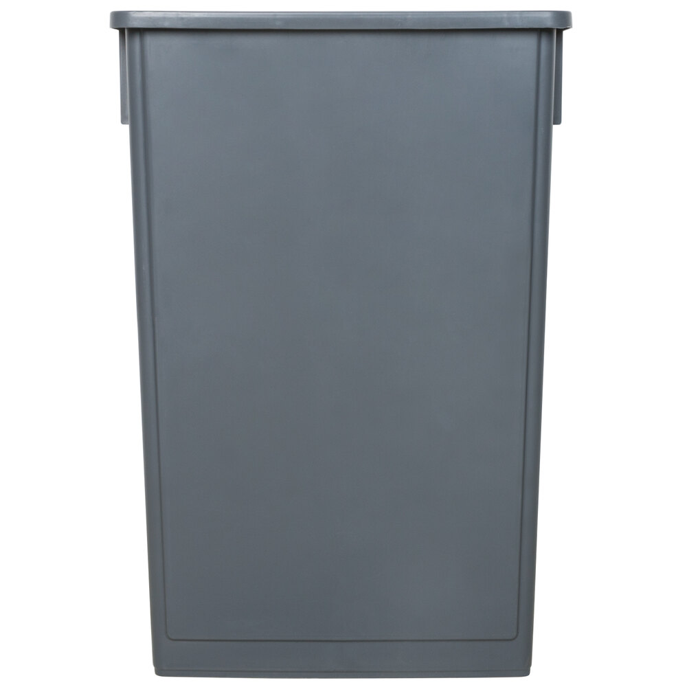 Lavex Janitorial 23 Gallon Gray Slim Trash Can