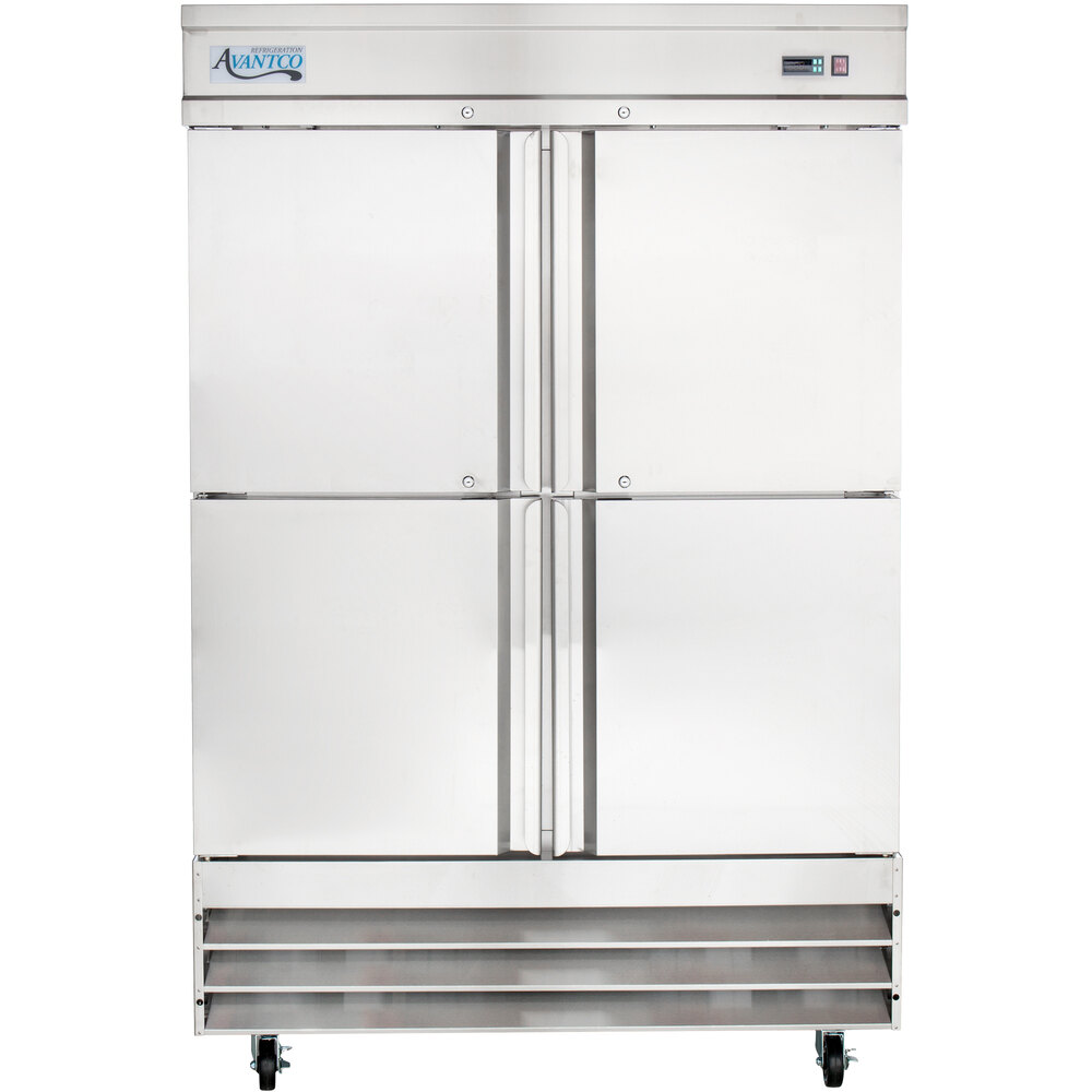 Avantco Refrigeration Avantco SS-2F-4-HC 54" Stainless Steel Solid Half ...