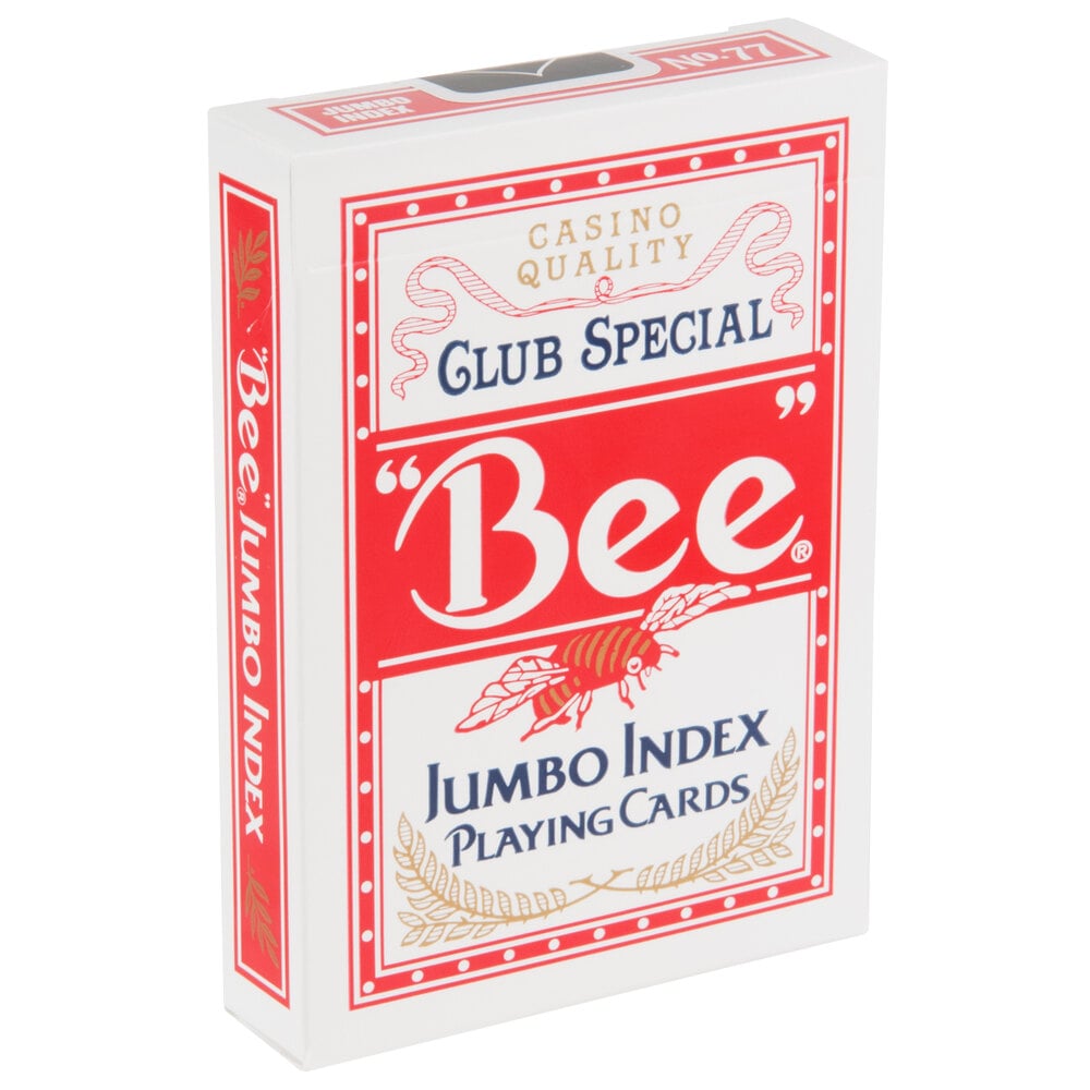 "Bee" Jumbo Font Playing Cards