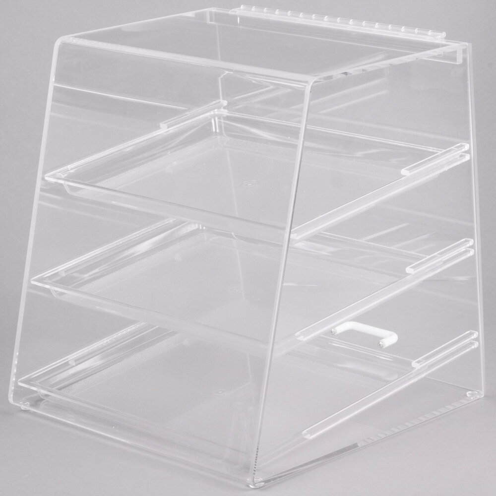 Cal-Mil 261 Classic Three Tier Acrylic Display Case with Rear Door - 15 ...