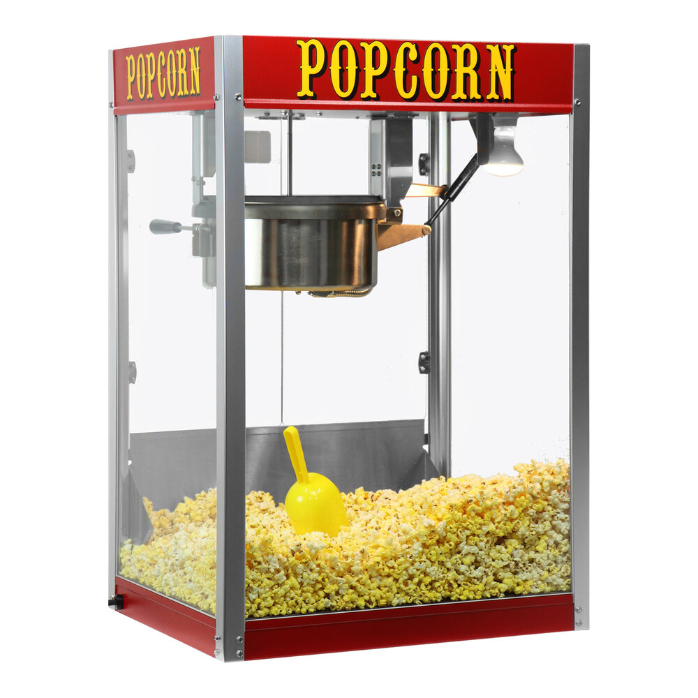 Paragon 1212110 Theater Pop 12 oz. Red Popcorn Popper - 240V ...