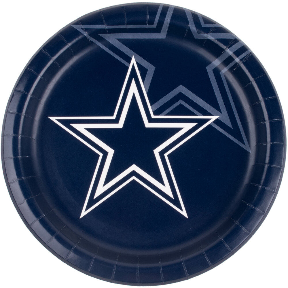 Creative Converting Dallas Cowboys 9" Paper Dinner Plate - 96/Case