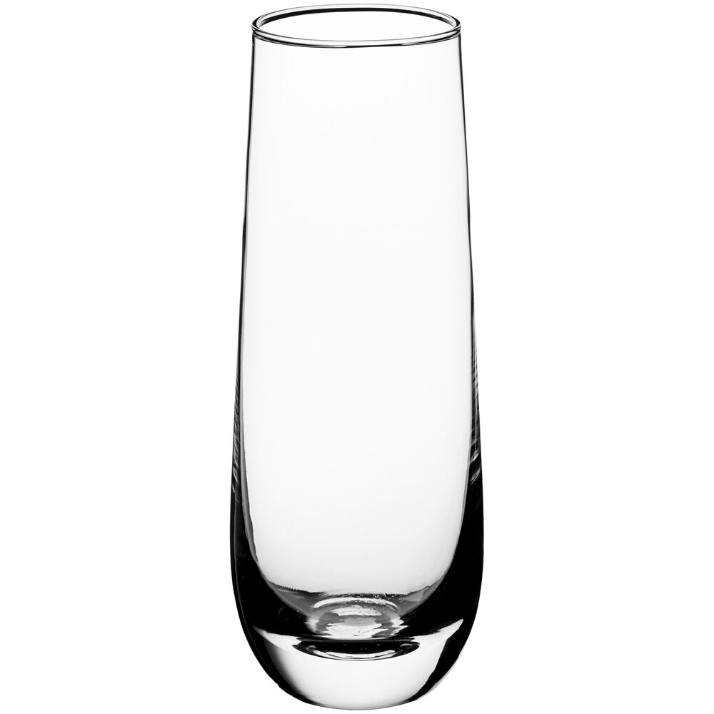 Stemless Champagne Flutes | Acopa 10 oz. Stemless Flute Glasses - 12/Case