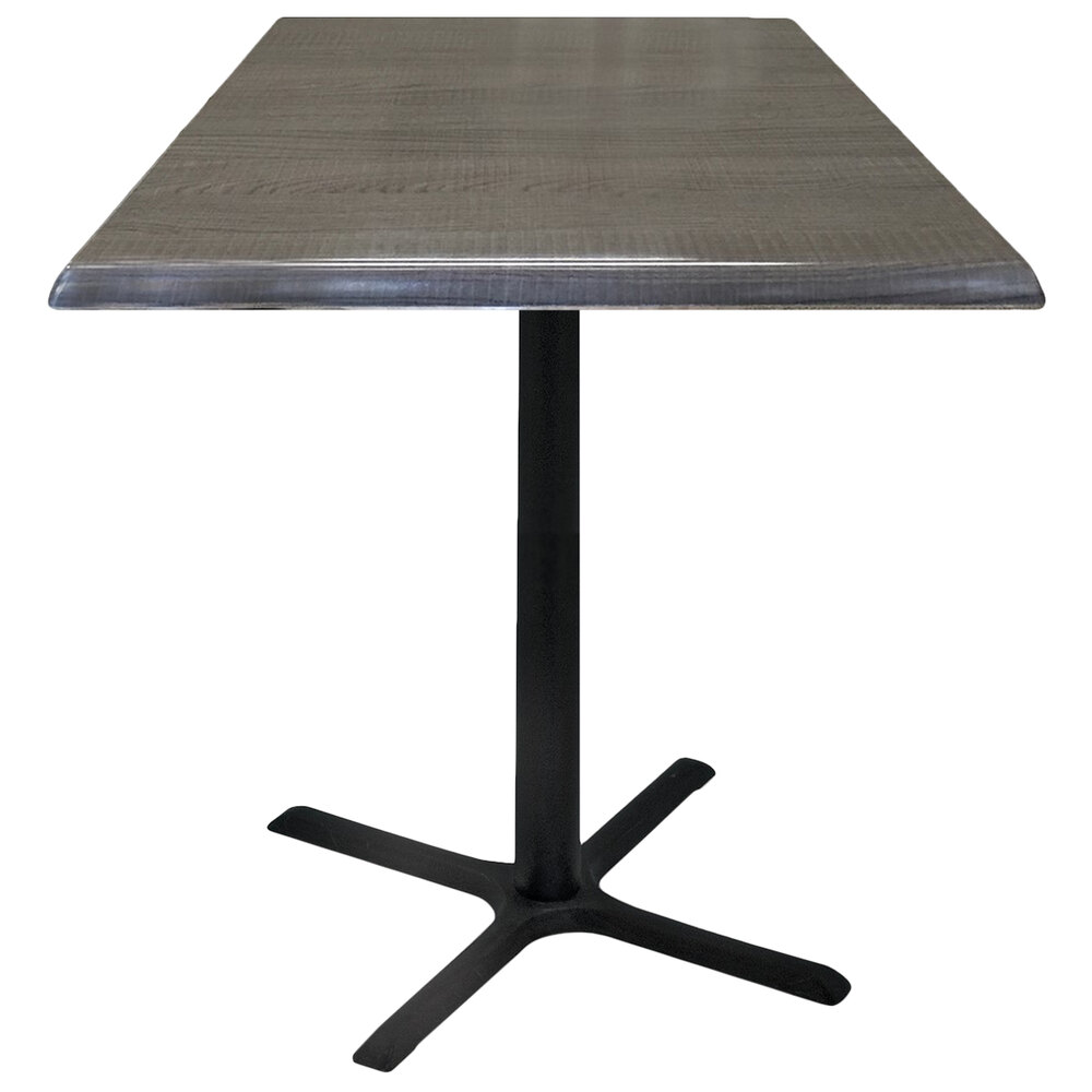 Holland Bar Stool OD211-3036BWOD30SQChar 30" Square Charcoal Outdoor ...