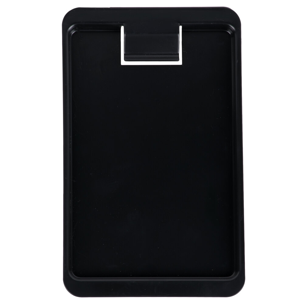 Carlisle 302003 Black Check Holder Tip Tray