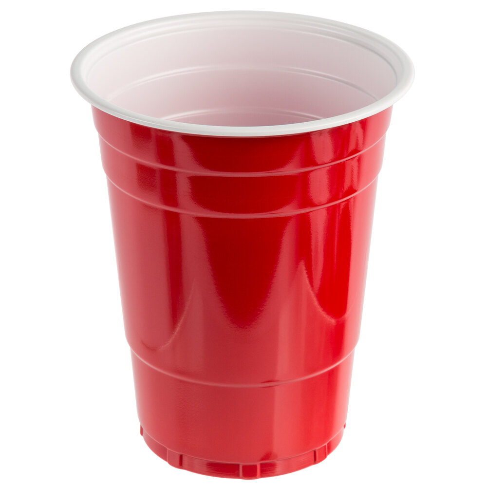 Choice 16 oz. Red Plastic Cup - 1000/Case