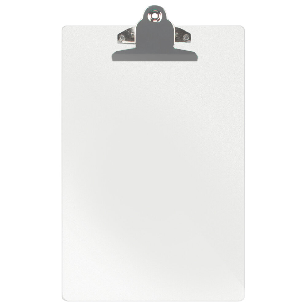 Menu Solutions ACRCLP-A Clear Frosted 5 1/2" x 8 1/2" Customizable ...