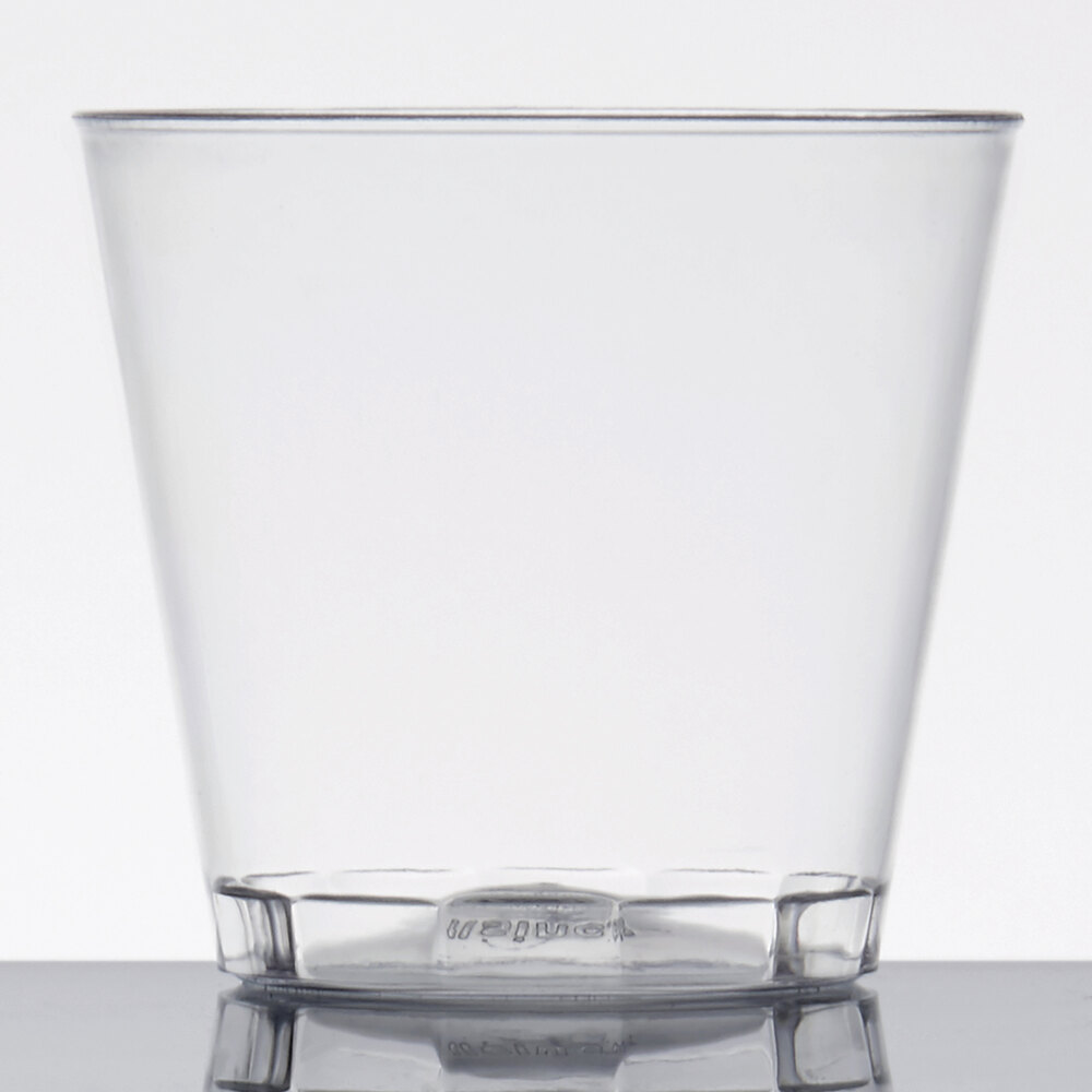 Fineline Quenchers 401-CL 1 oz. Clear Hard Plastic Shot Cup - 2,500/Case