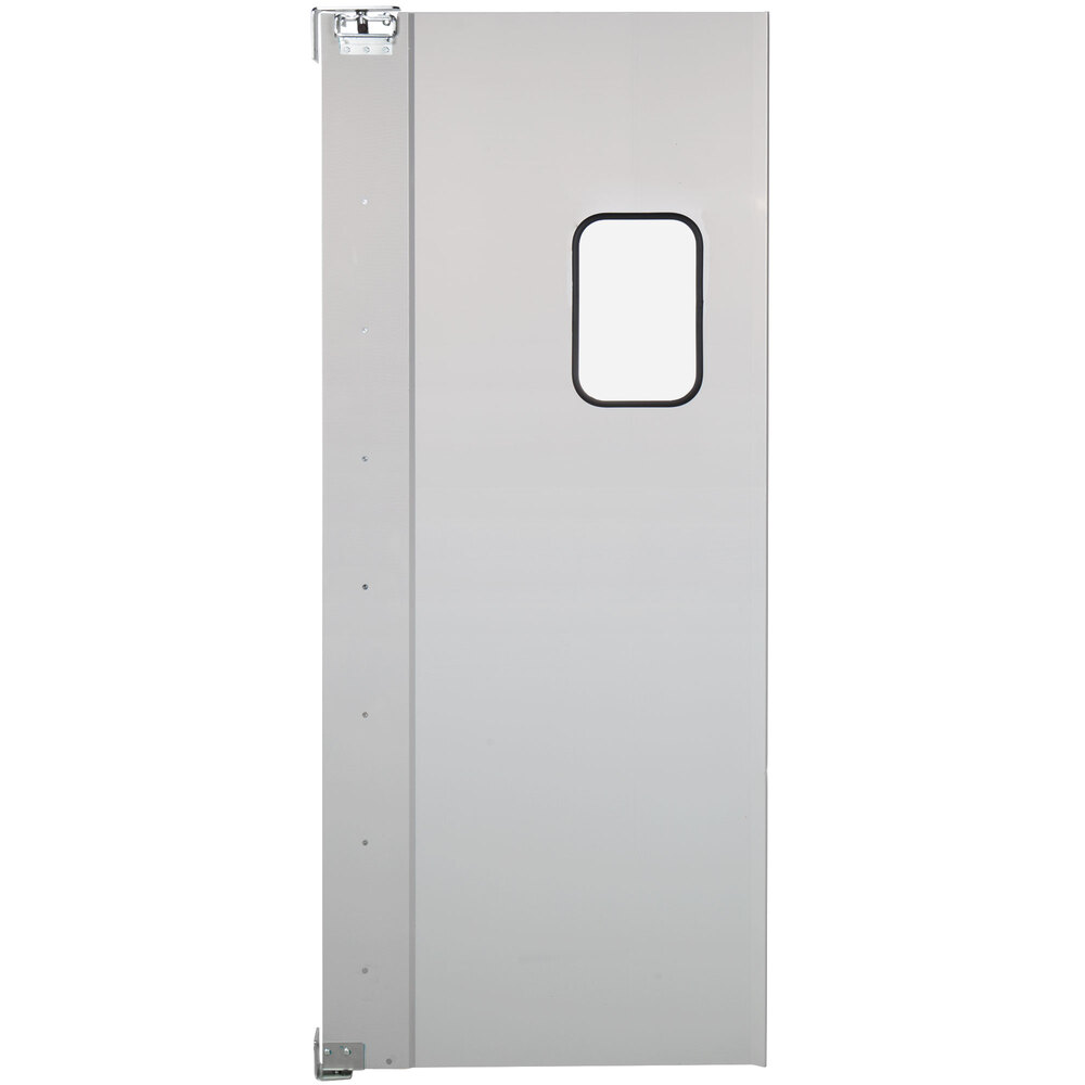 Regency Single Aluminum Swinging Traffic Door with 9" x 14" Window - 36 ...