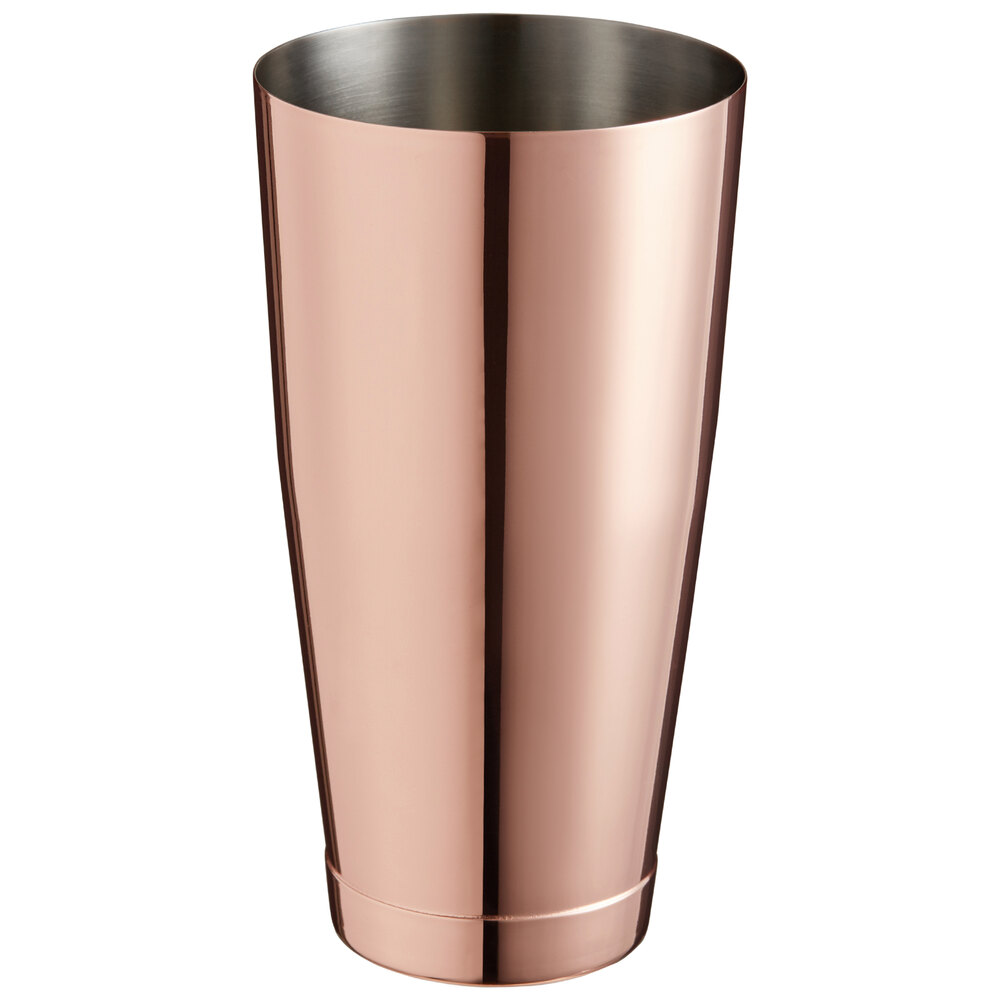 Barfly® M37008CP 28 oz. Copper-Plated Full Size Cocktail Shaker Tin