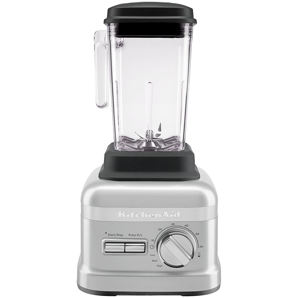 KitchenAid KSBC1B0CU Contour Silver 3.5 hp 60 oz. 3 Speed Blender - 120V