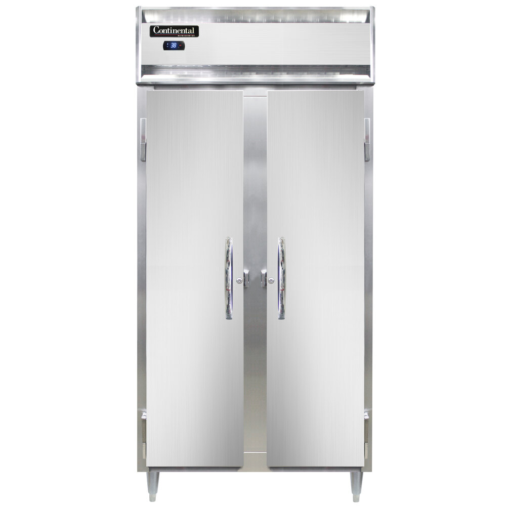Continental Refrigerator D2RSESN 36" Narrow Shallow Depth Solid Door ...