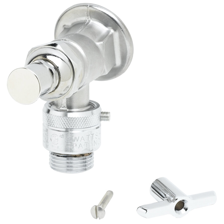 T&S B-0736 Wall Mount Sill Faucet with 3 5/8" Spout, 9.1 GPM Garden ...