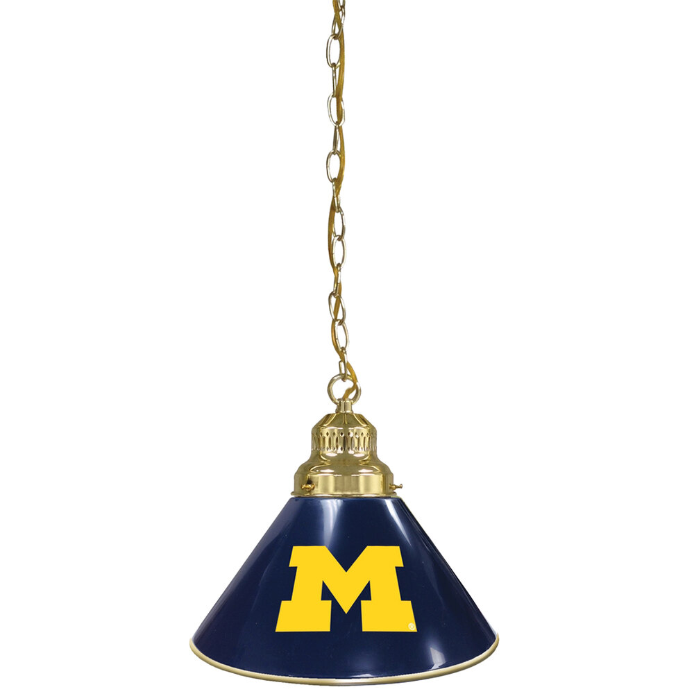 Holland Bar Stool BL1BRMichUn University of Michigan Logo Pendant Light ...