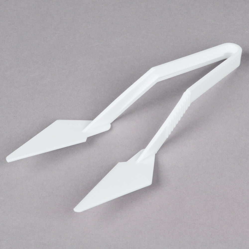 Ateco 919 5 1/2" x 2 1/2" White Plastic Flower Lifter