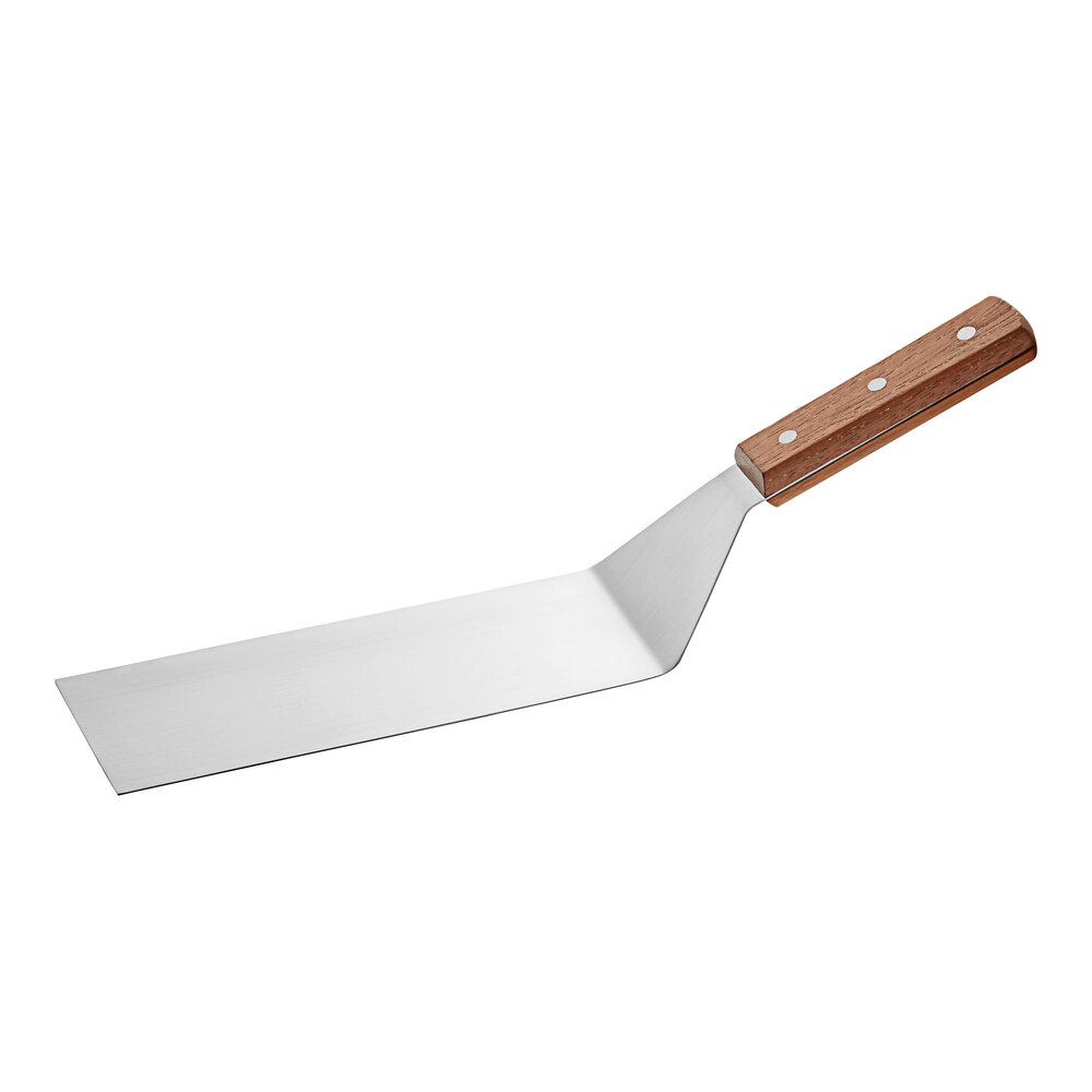 Grill Spatula | American Metalcraft LT14ST 8" x 3" Solid Turner - Wood ...