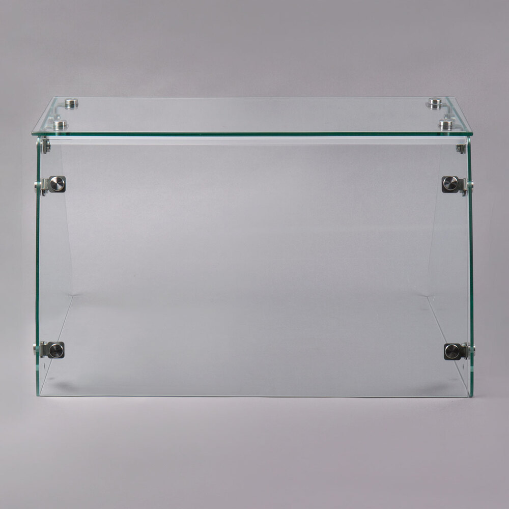 Avantco SNZGD4 Flat Glass Sneeze Guard - 26"