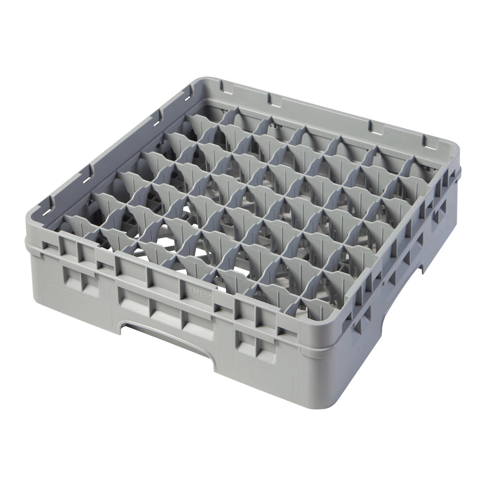 Cambro 49S318151 Soft Gray Camrack Customizable 49 Compartment 3 5/8 ...