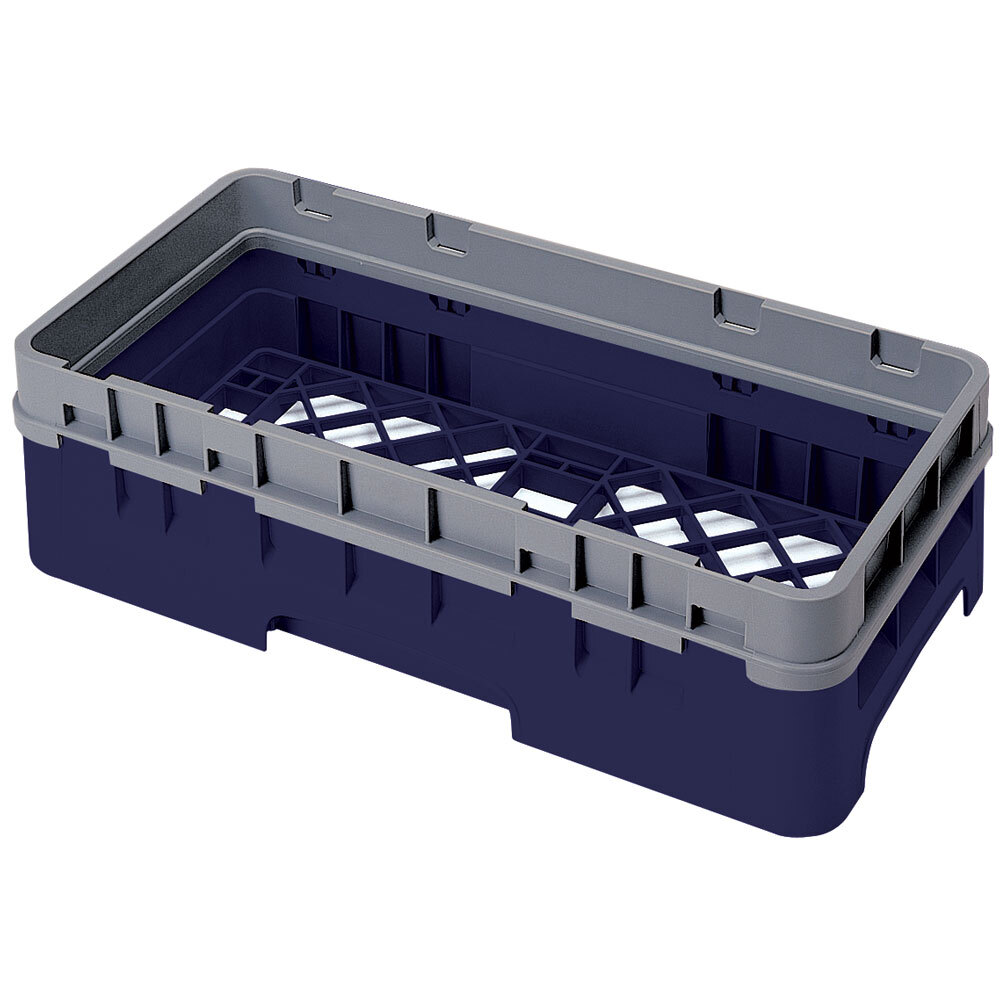 Cambro HBR414186 Navy Blue Camrack Half Size Open Base Rack with 1 Extender
