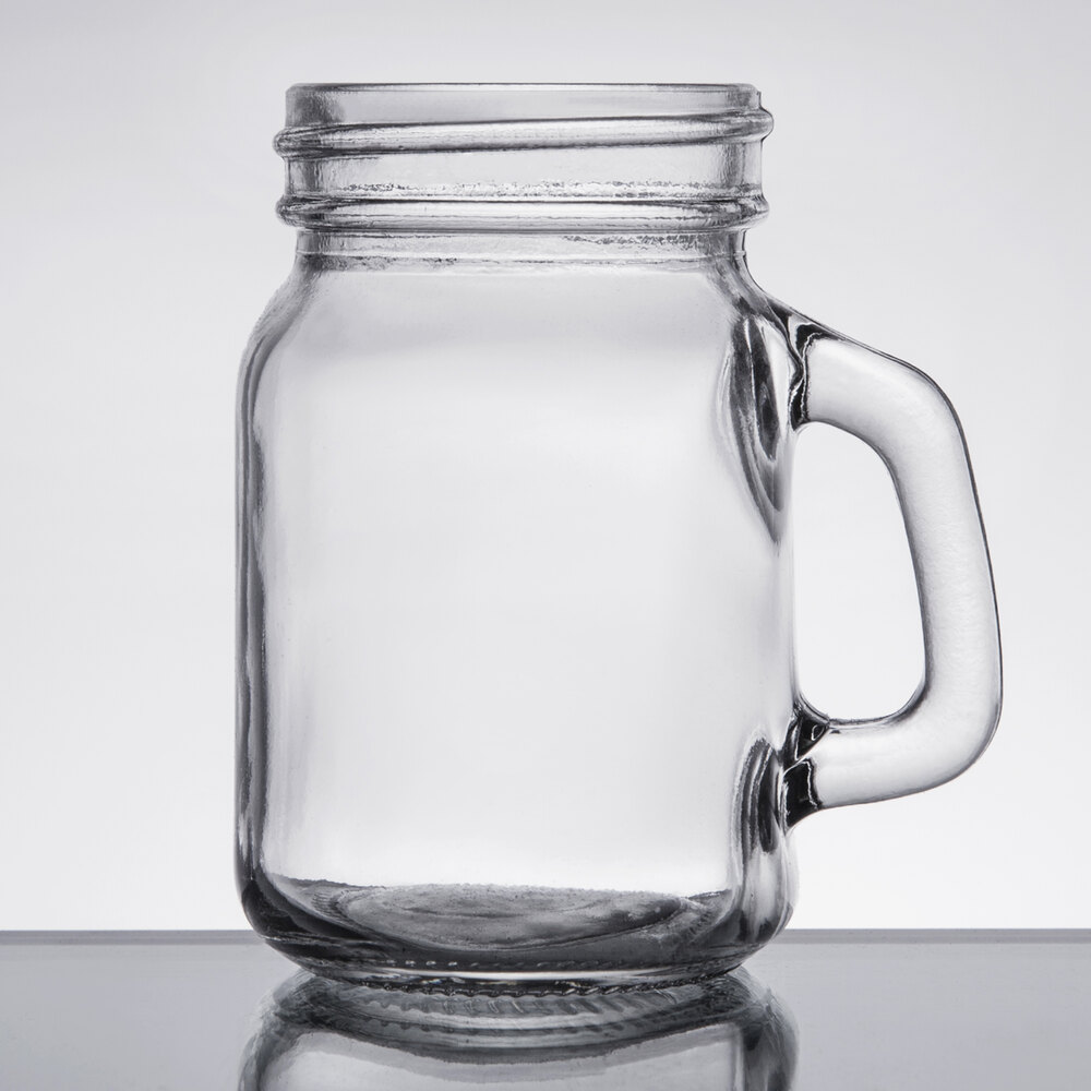 Acopa 4.75 oz. Mini Mason Jar with Handle - 12/Case