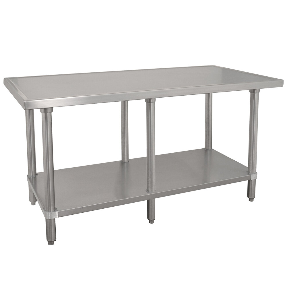 Advance Tabco VSS-368 36" x 96" 14 Gauge Stainless Steel Work Table ...