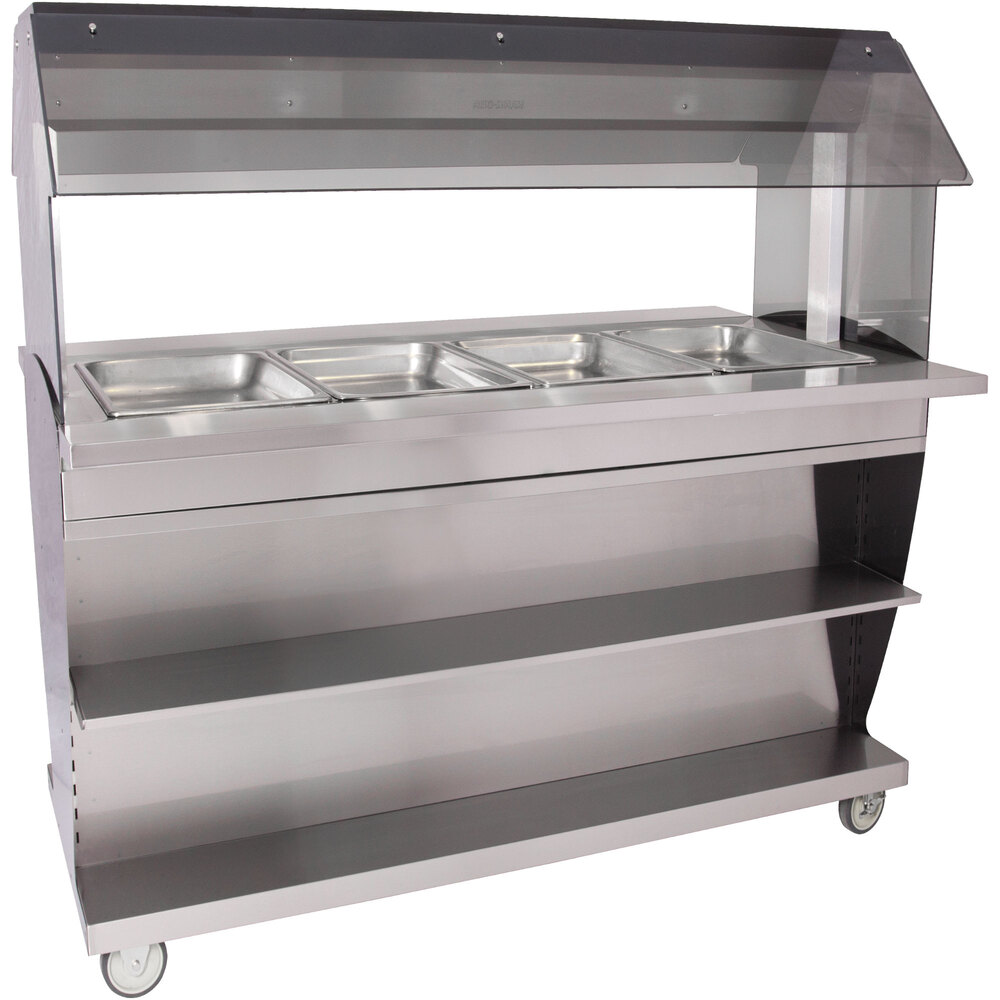 Alto-Shaam HFT2SYS-400 Four Pan Mobile Electric Hot Food Buffet Table ...