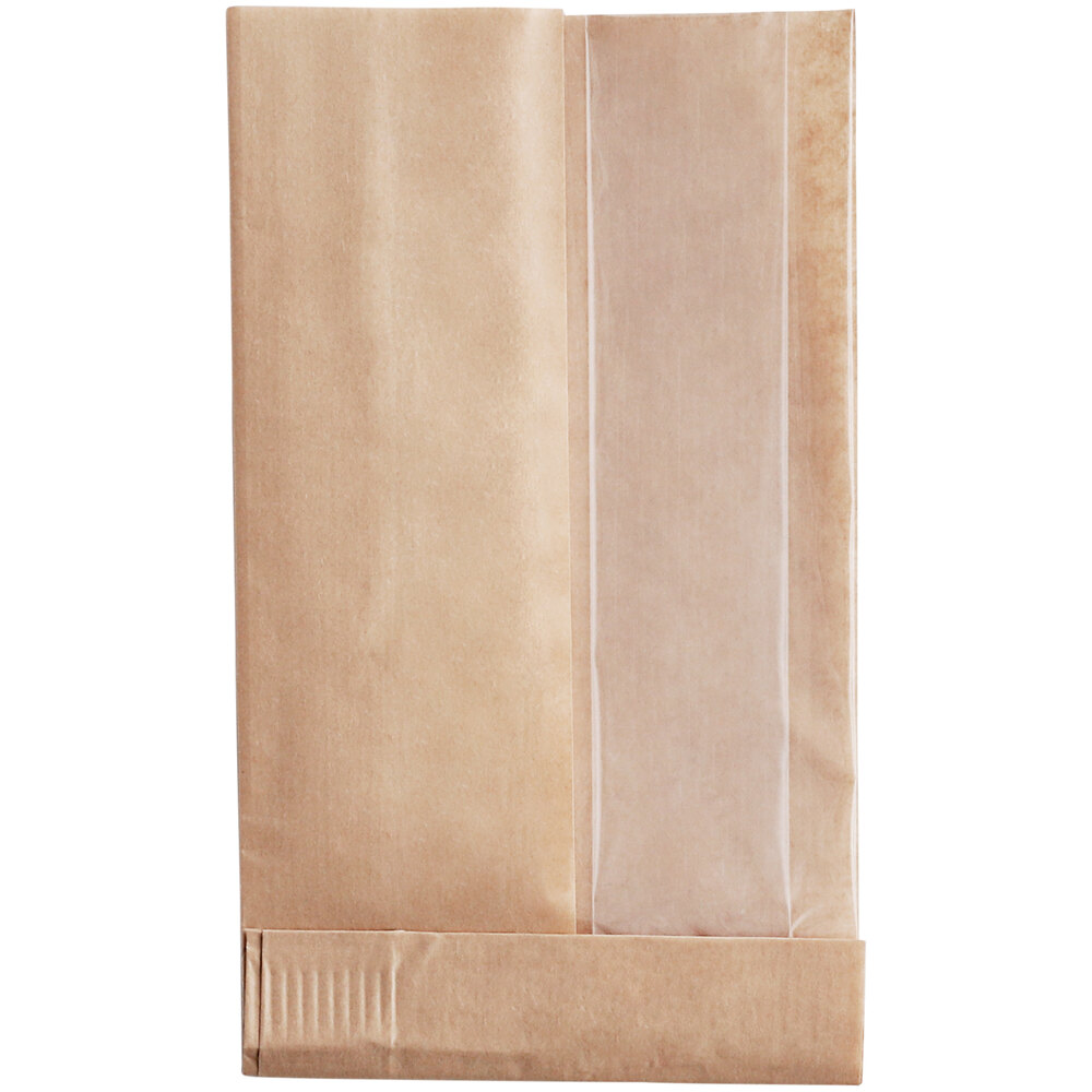 Bagcraft Packaging 300093 4 1/2" x 2 1/2" x 8 1/2" Dubl-View® ToGo ...