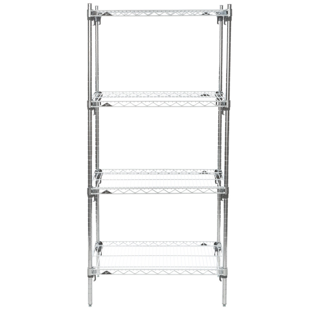 Metro A326C Super Adjustable Super Erecta 4-Shelf Chrome Wire ...