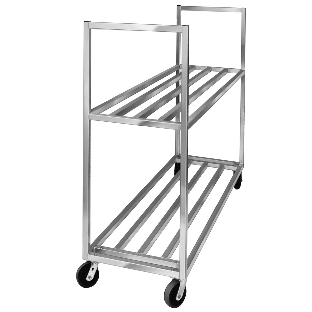 Channel BBT-6020-2 Aluminum Two Shelf Utility Cart - 60" x 20" x 67 1/2"