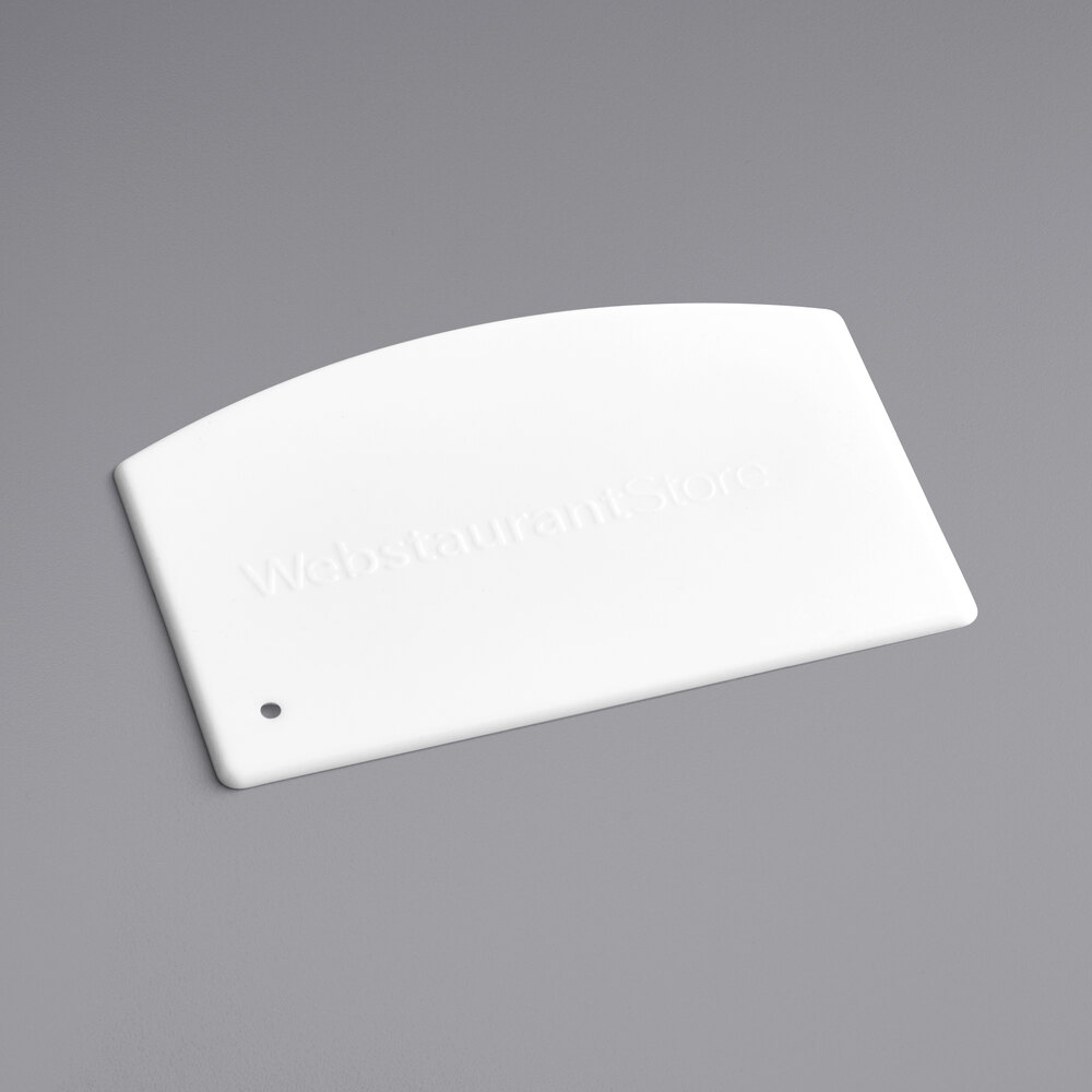 Straight-Edge Plastic Bowl Scraper - 5.25" x 3.75"