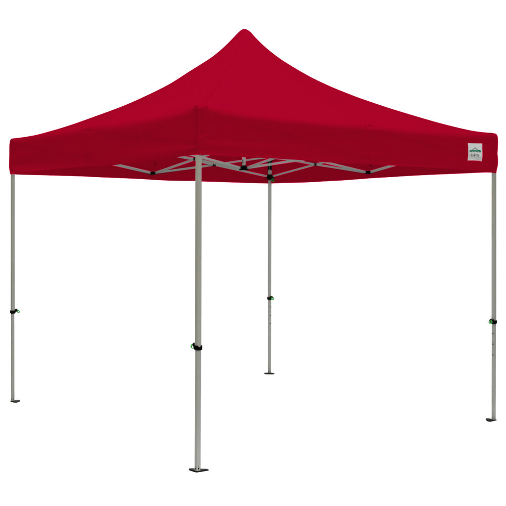 Caravan Canopy 21003105031 Aluma 10' x 10' Red Commercial Grade Instant ...