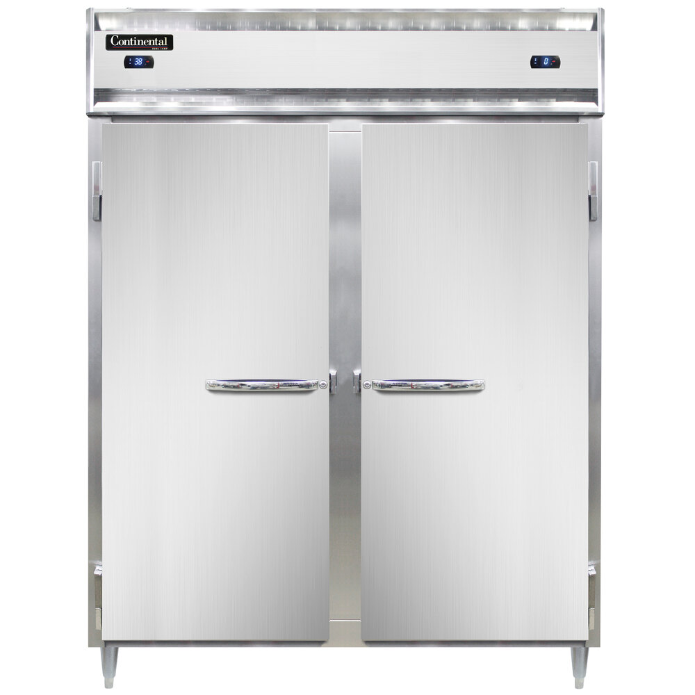 Continental Refrigerator D2RFESN 57" Solid Door Extra-Wide, Shallow ...