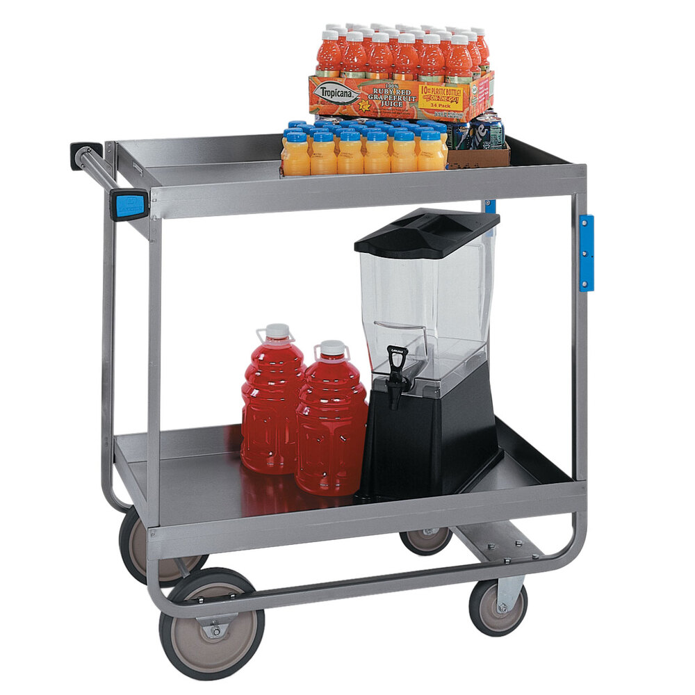 Lakeside 727 Heavy-Duty Stainless Steel Deep Two Shelf Utility Cart ...