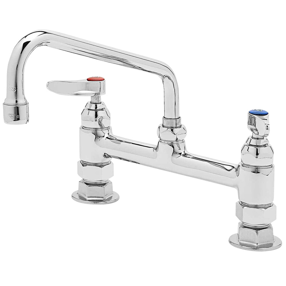 T&S B-0220-060X Deck Mounted Pantry Faucet with 8" Adjustable Centers ...