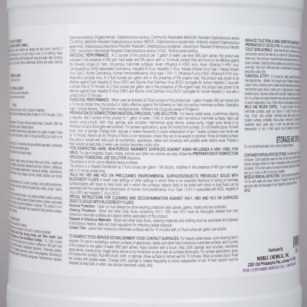 Noble Chemical 1 Gallon / 128 oz. Lemon Lance Lemon Concentrated ...