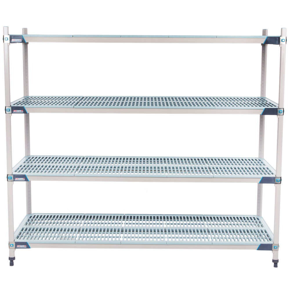 Metro X576GX3 MetroMax i 4-Shelf Polymer Shelving Unit - 24" x 72" x 63"
