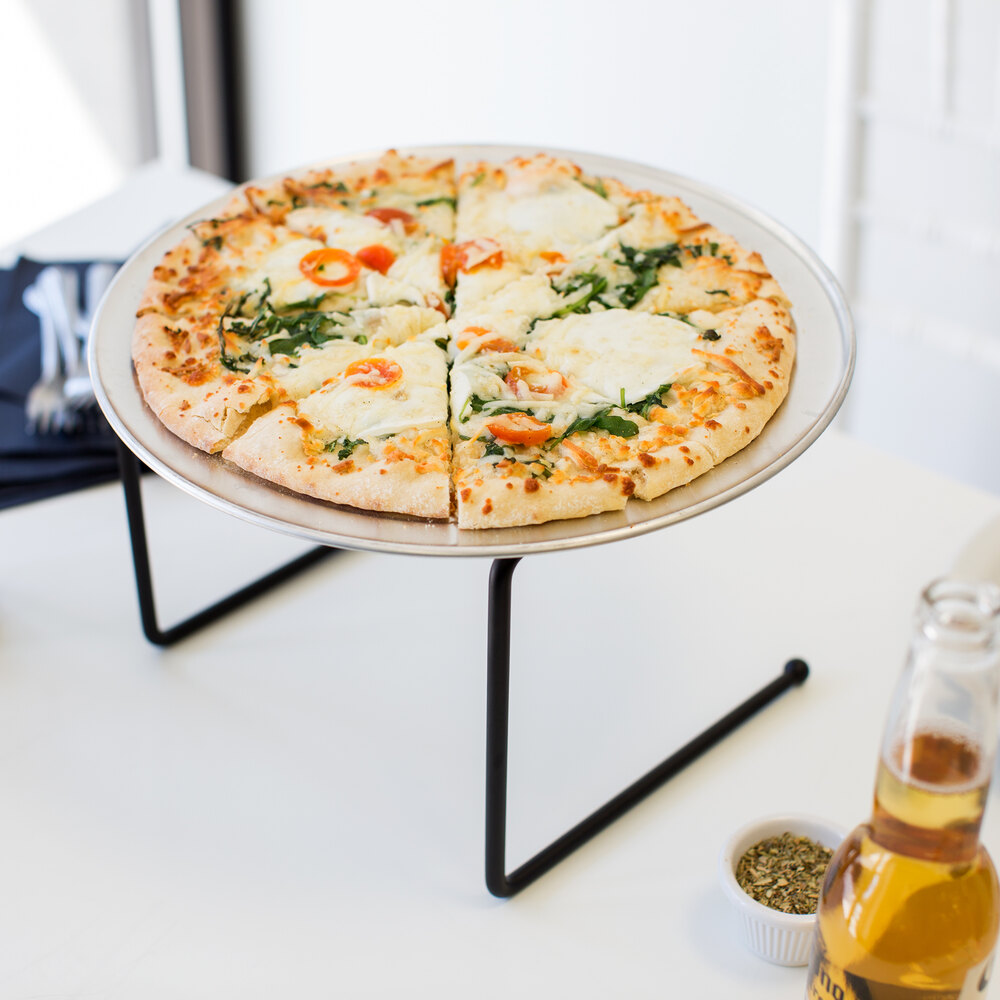 Choice 9" x 8" x 7" Black Metal Pizza Stand