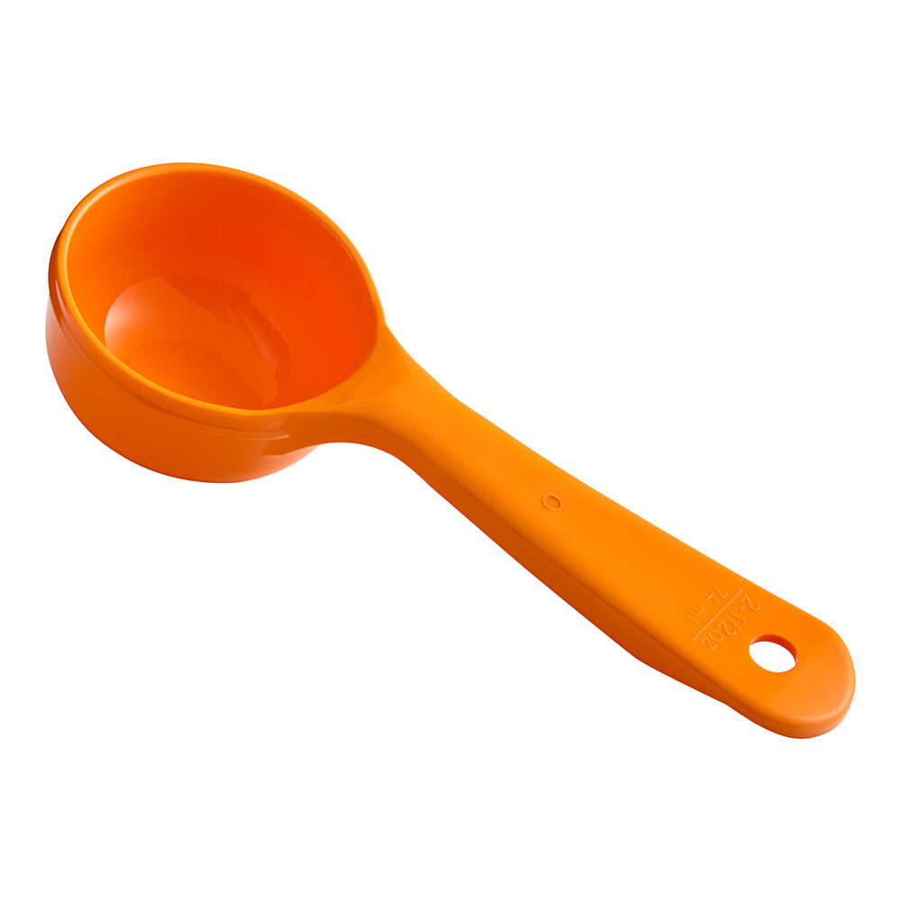 Carlisle 492524 Measure Misers 2.5 oz. Orange Acetal Short Handle ...
