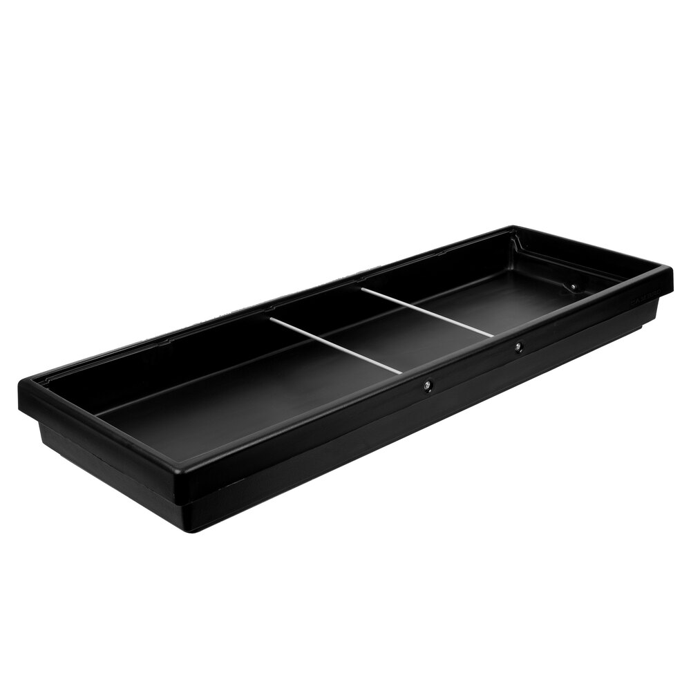 Cambro BUF72 68" x 24" x 7" Black Buffet Bar Base
