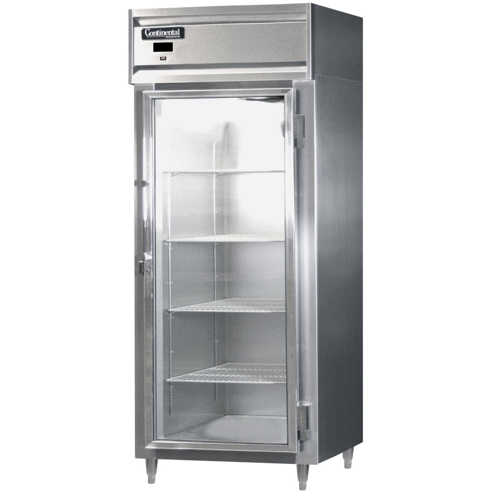 Continental D1RXNSAGD 36" Glass Door Extra Wide Reach-In Refrigerator