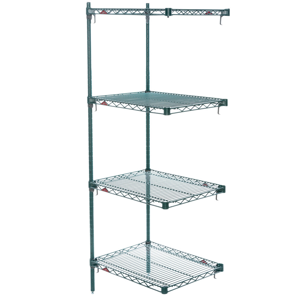 Metro AA316K3 Super Adjustable Metroseal 3 4-Shelf Wire Stationary Add ...