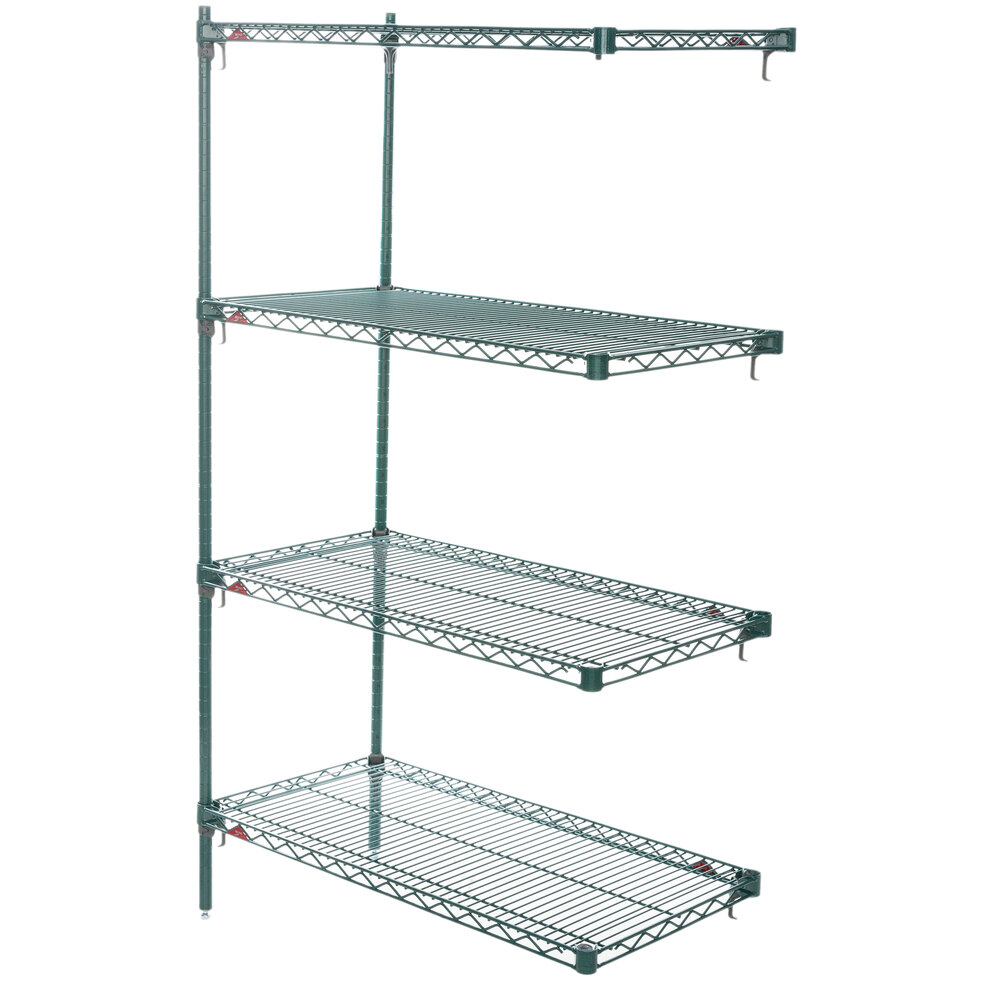 Metro AA336K3 Super Adjustable Metroseal 3 4-Shelf Wire Stationary Add ...