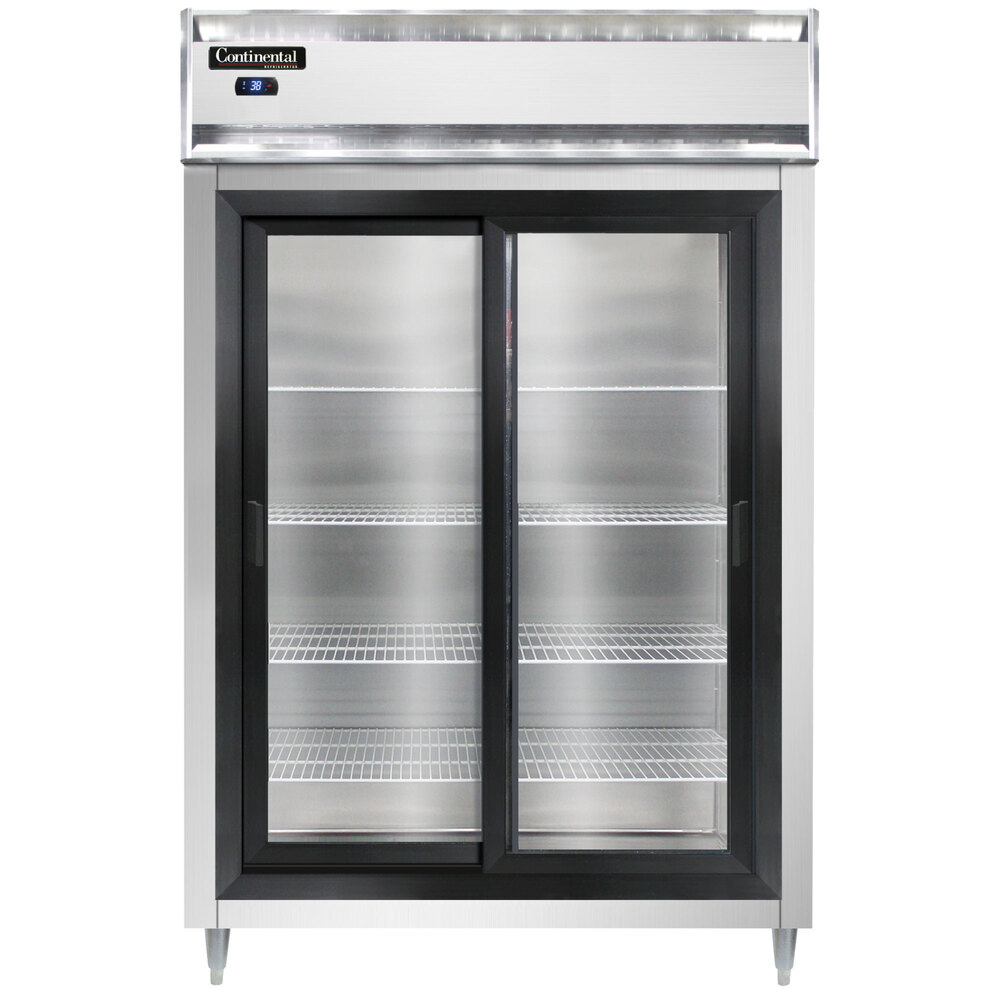 Continental Refrigerator D2RNSGD 52" Sliding Glass Door Reach-In ...