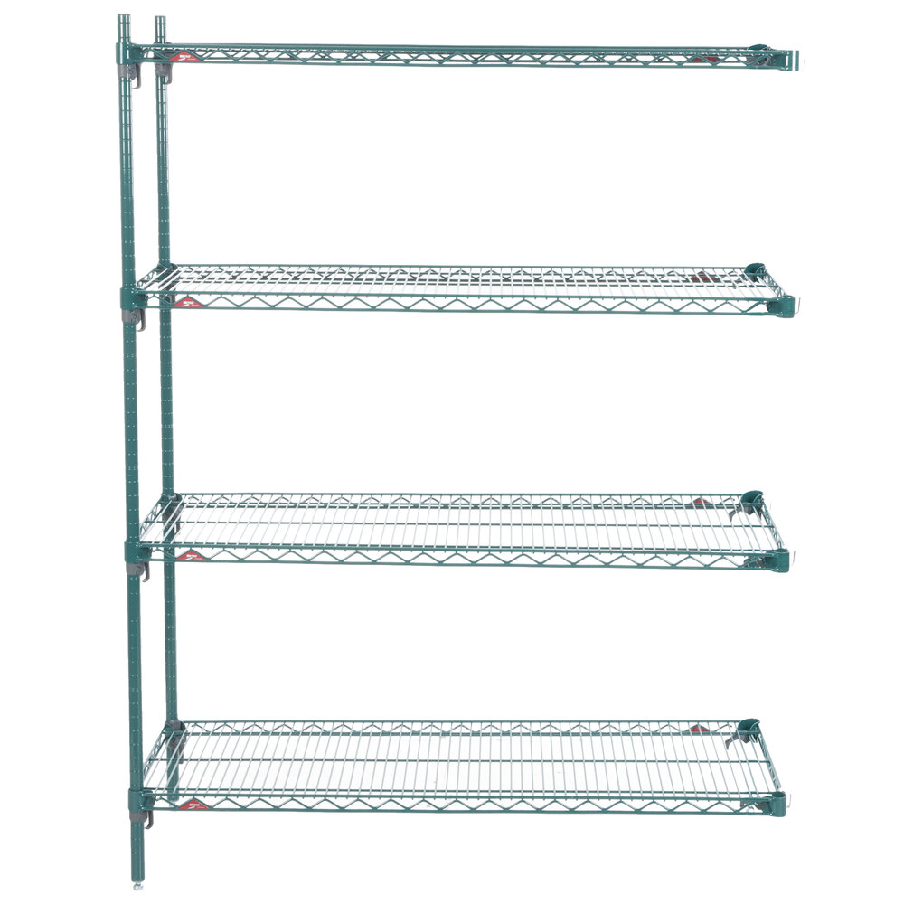 Metro AA356K3 Super Adjustable Metroseal 3 4-Shelf Wire Stationary Add ...