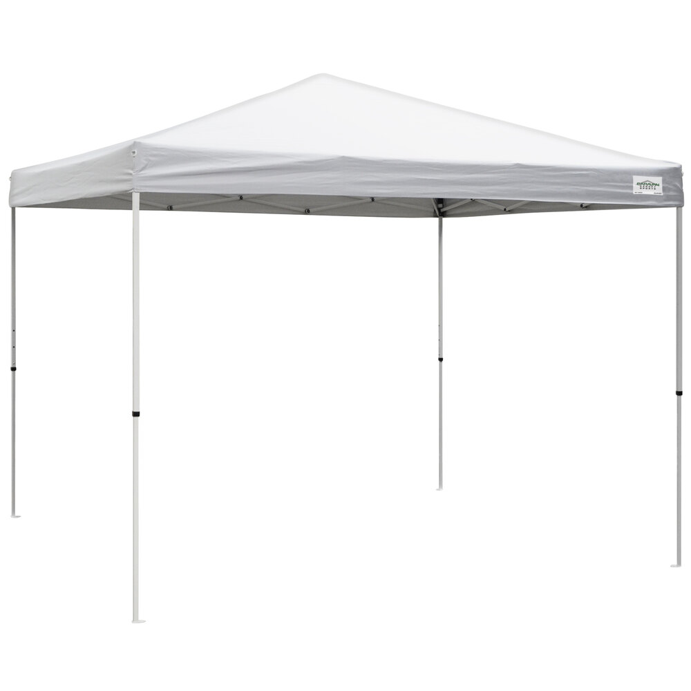 Caravan Canopy 21007900010 V-Series Pro 2 10' x 10' White Straight Leg ...